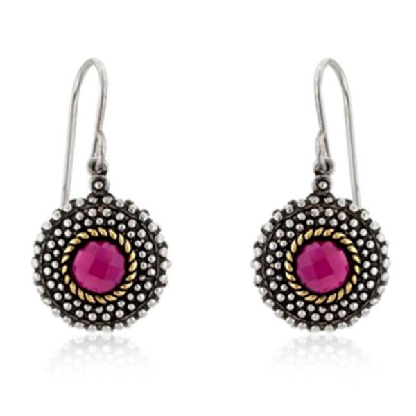 Textured Red Crystal Earrings – Cosmopolitan Earrings